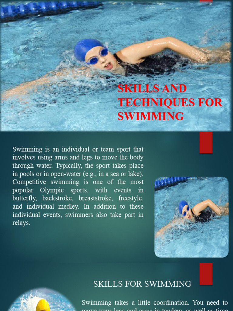 Essential Swimming Skills and Techniques | PDF | Swimming | Water Sports