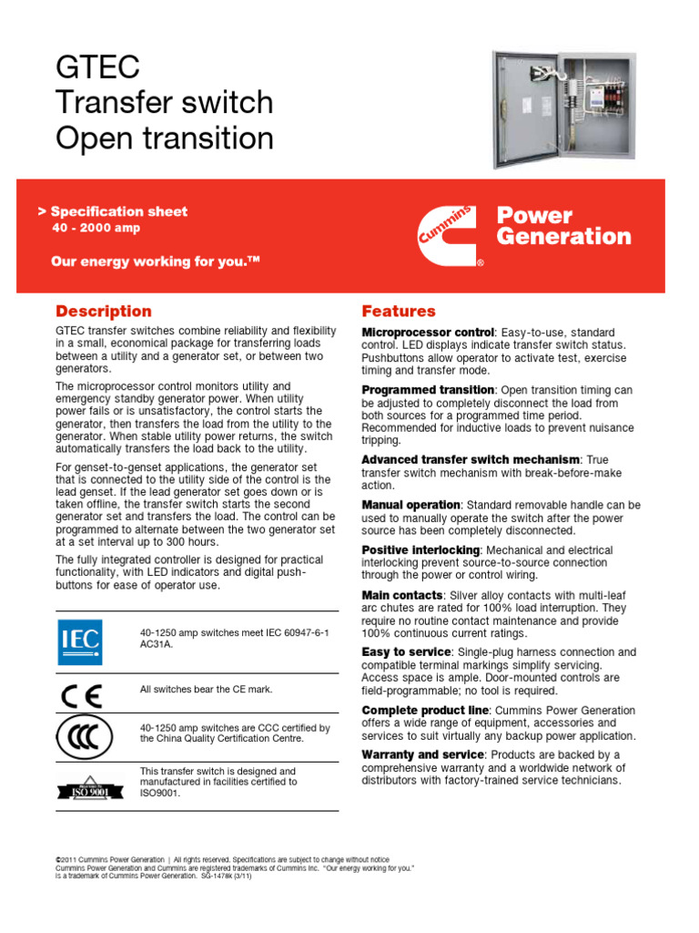 SG 1478k GTEC | PDF | Fuse (Electrical) | Switch