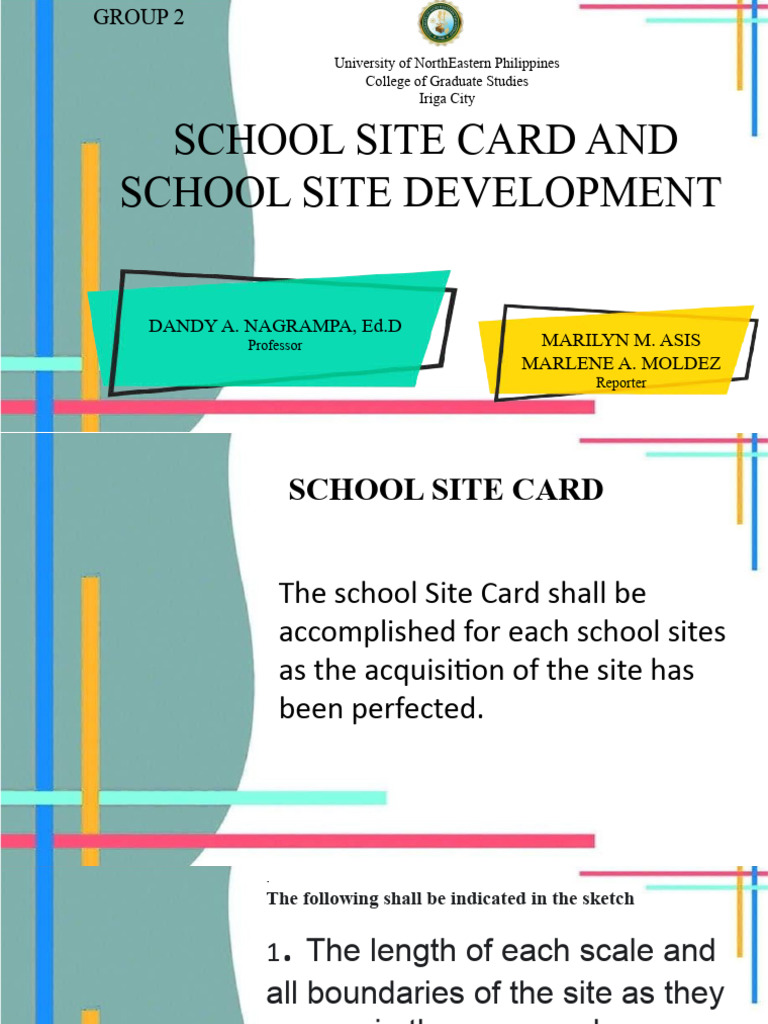 CHAPTER-2_EFG-SCHOOL-SITE-CARD-AND-SCHOOL-SITE-DEVELOPMENT | PDF