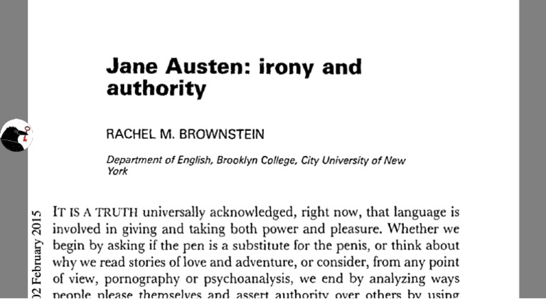 Jane Austen Irony and Authority | PDF