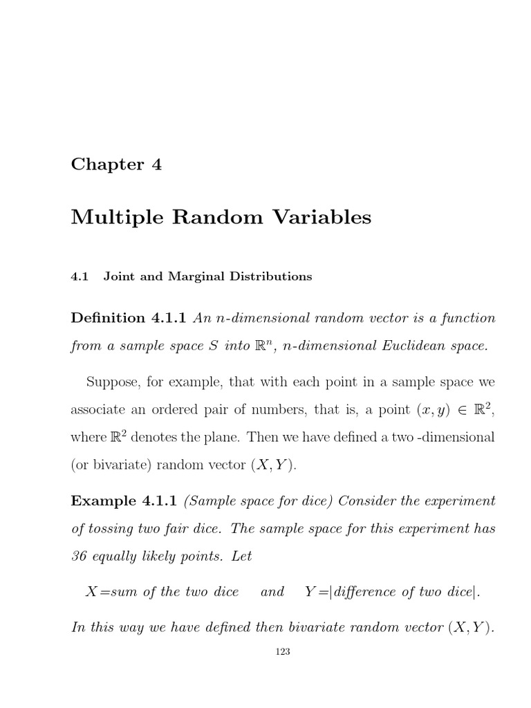ST 610 Lect 4 | PDF | Probability Distribution | Probability Density Function