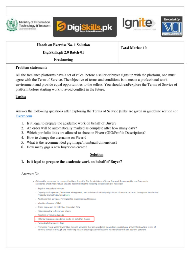DSTP2.0-Batch-01 FRL101 1 SOL | PDF | Business