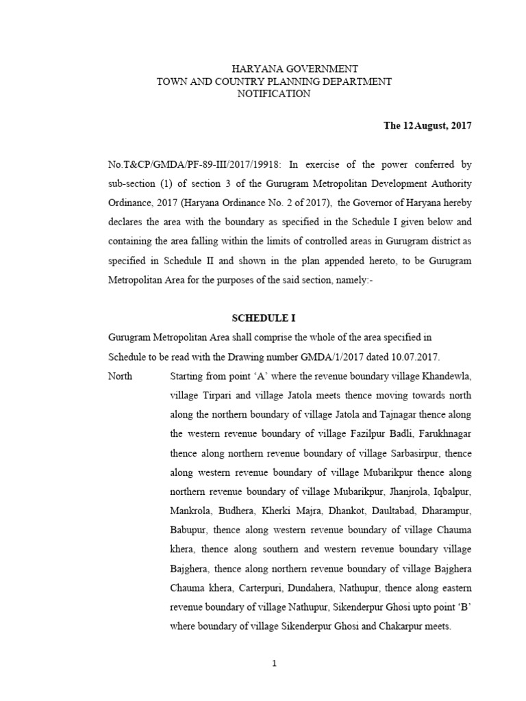 02-Notification of GMDA - English | PDF