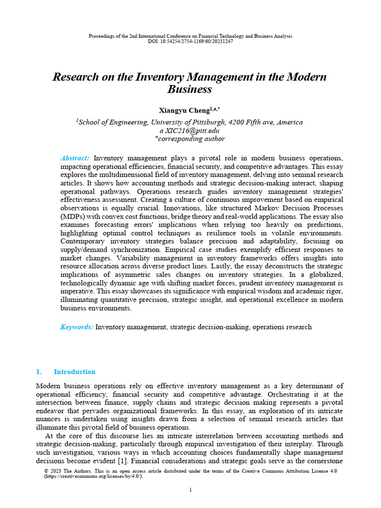 Research_on_the_Inventory_Management_in_the_Modern | PDF | Methodology ...