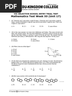 HAST SAMPLE Maths Questions For Year 7 | PDF | Economies