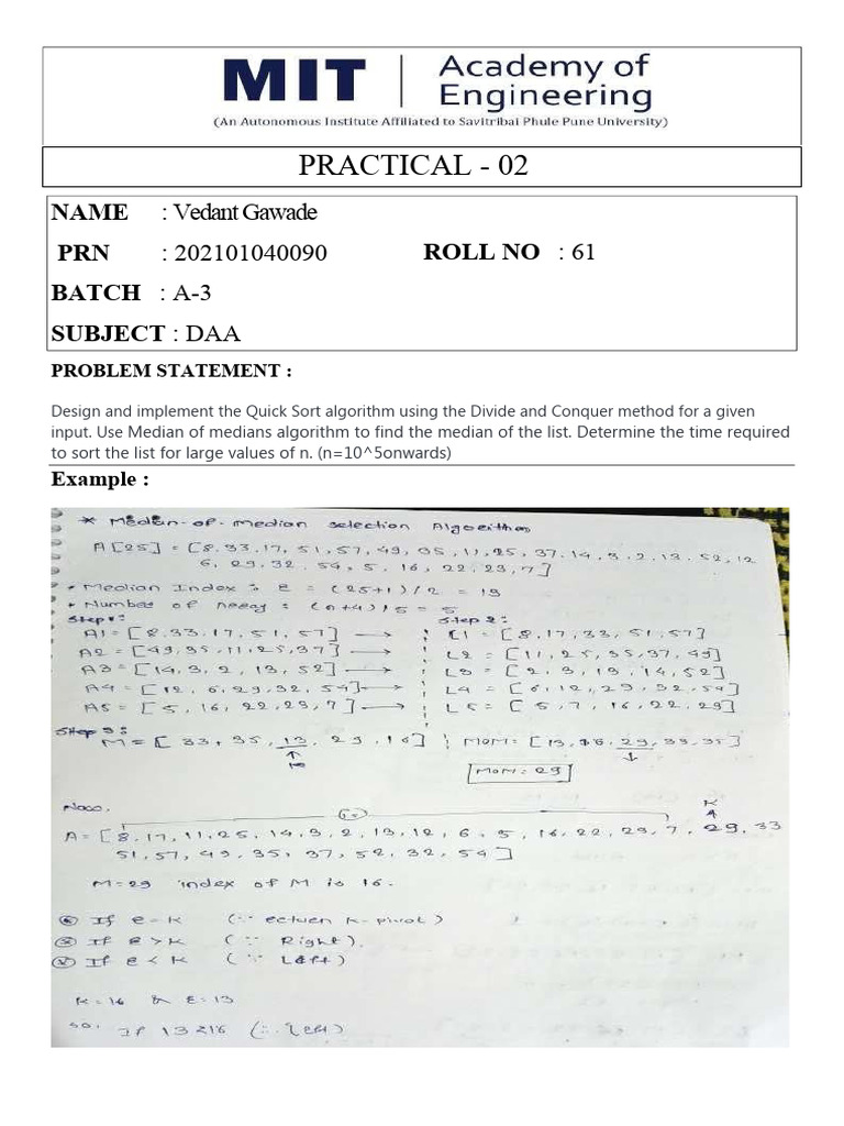 61_PRACTICAL_02 | PDF | Mathematical Logic | Applied Mathematics