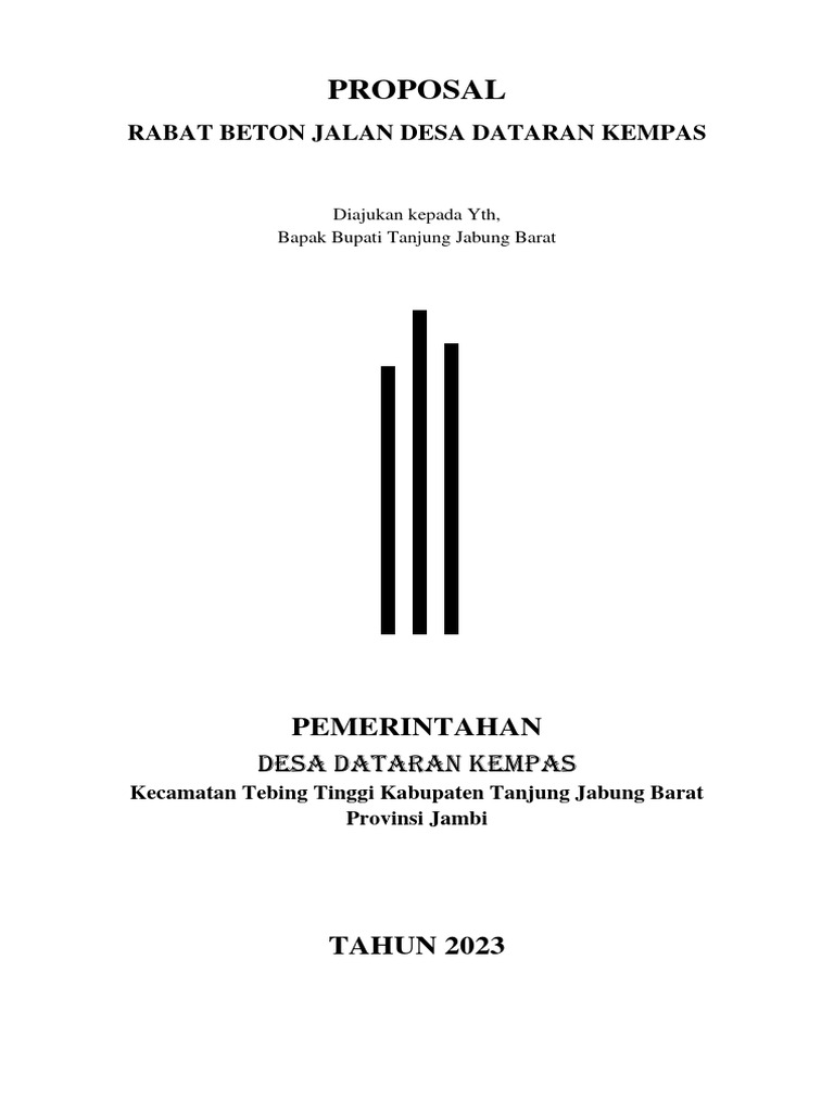 PROPOSAL Rabat Beton 21-09-2023 | PDF