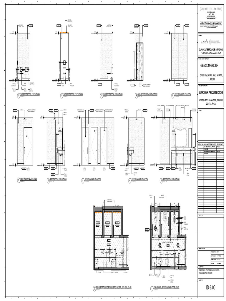 Id-6.00 Enlarged Plans & Elevations - Women's Restroom-Id-6.00 Enlarged ...