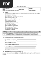 CEM Yellis 14 Mock Test English Math | PDF