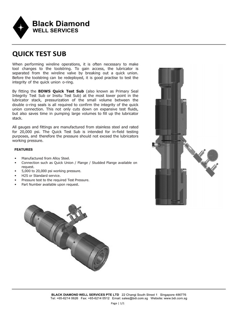 Quick Test Sub | PDF | Pressure | Gases