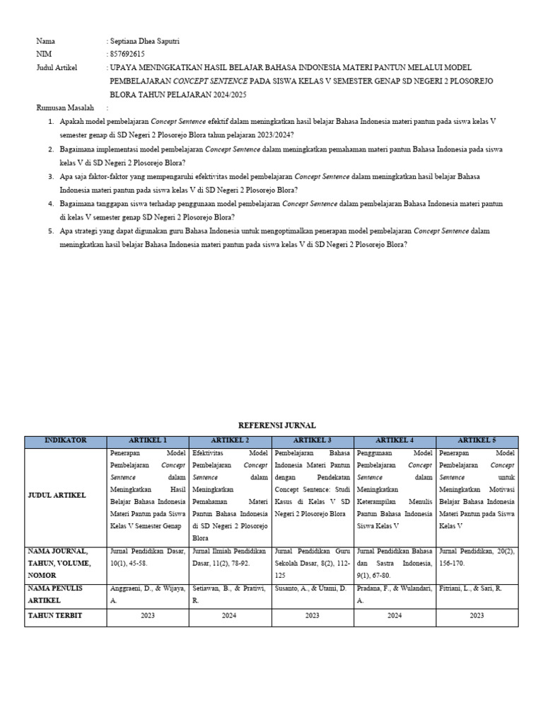 Format Tugas 1 - Karil | PDF