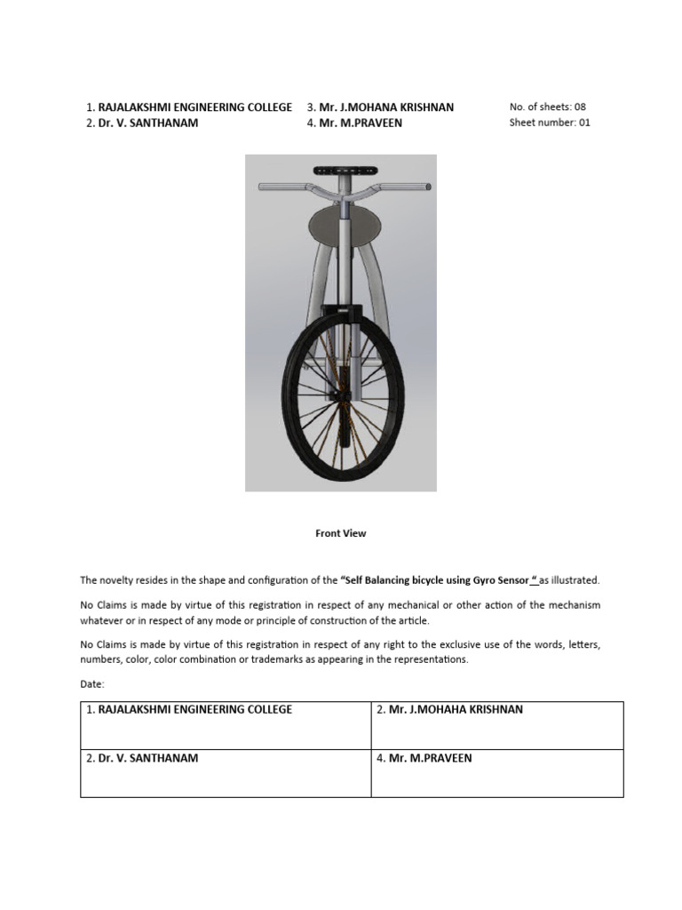 Patent Design Sheet | PDF | Wheelchair | Trademark