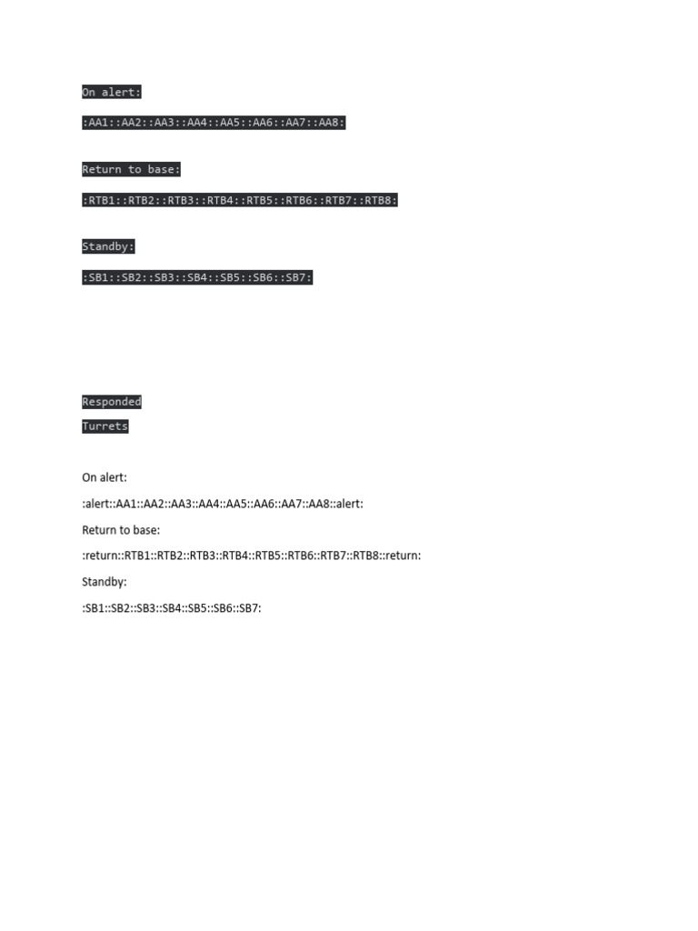 Alert Status and Response Codes | PDF | History