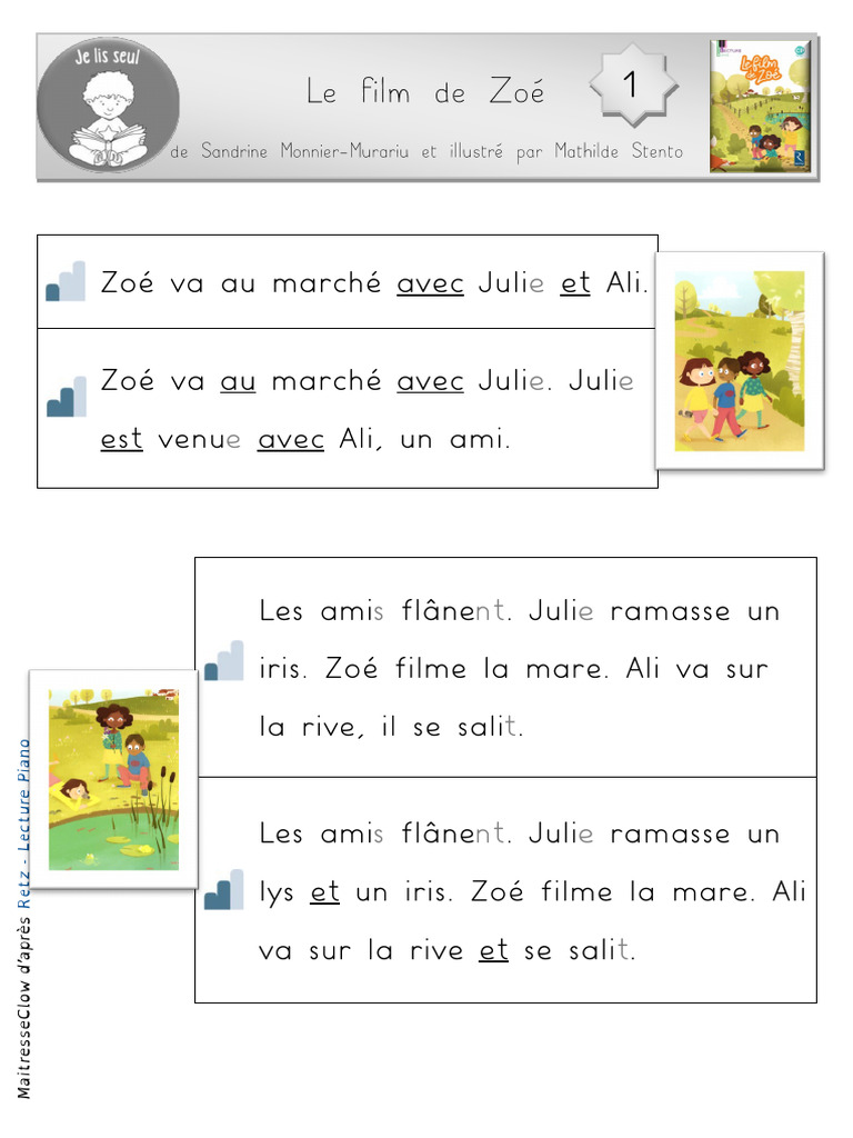 Tapuscrit Script - Le Film de Zoé | PDF