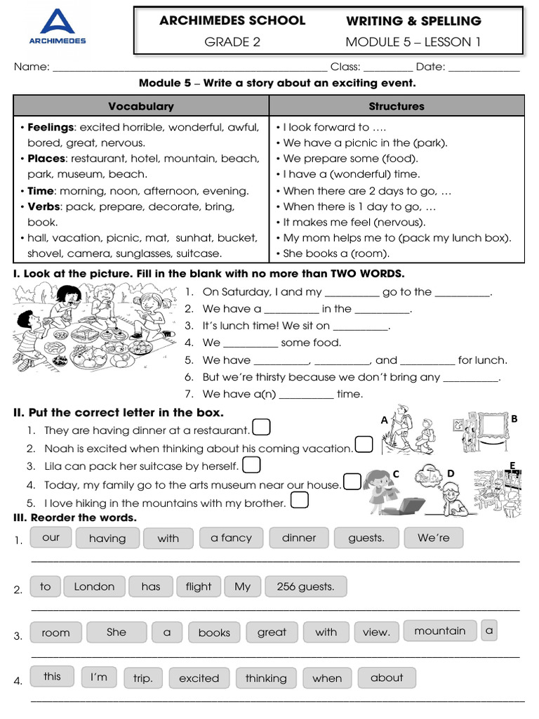 W&S.module 5.lesson 1 | PDF
