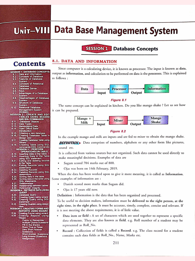 Ch Database Management System Part 1 Pdf