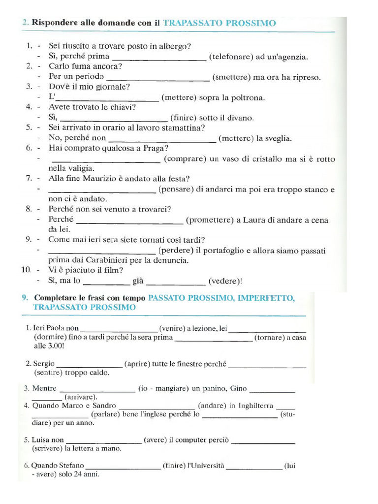 Trapassato Prossimo 2024 | PDF