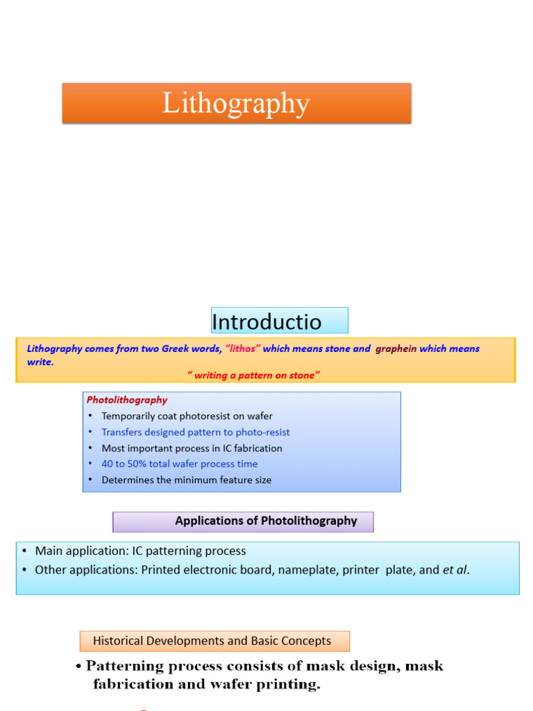 Unit4 Lithography | PDF | Photolithography | Plasma (Physics)