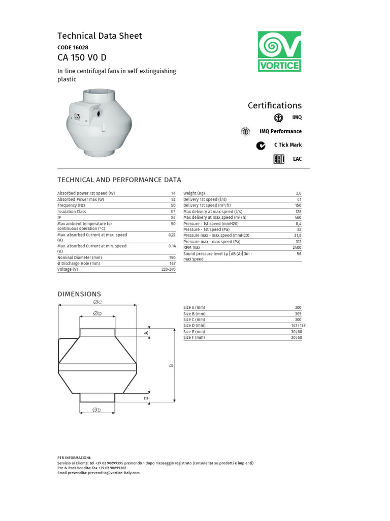 Technical Data Sheet | PDF | Electrical Engineering | Electricity