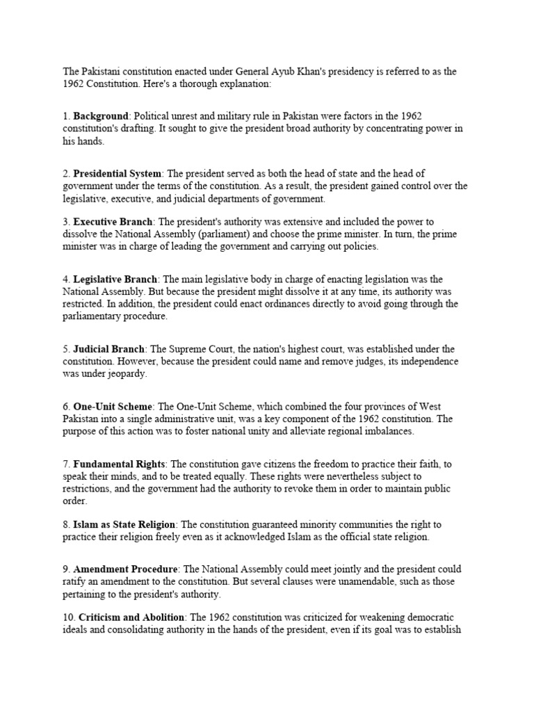 Constitution of 1962 | PDF | Constitution | Statutory Law