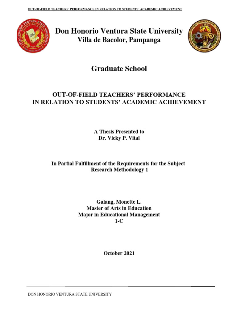 Research-Sample | PDF | Teachers | Learning