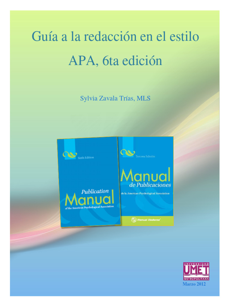 Normas Apa Descargar Gratis Pdf Estilo Apa Bibliografía