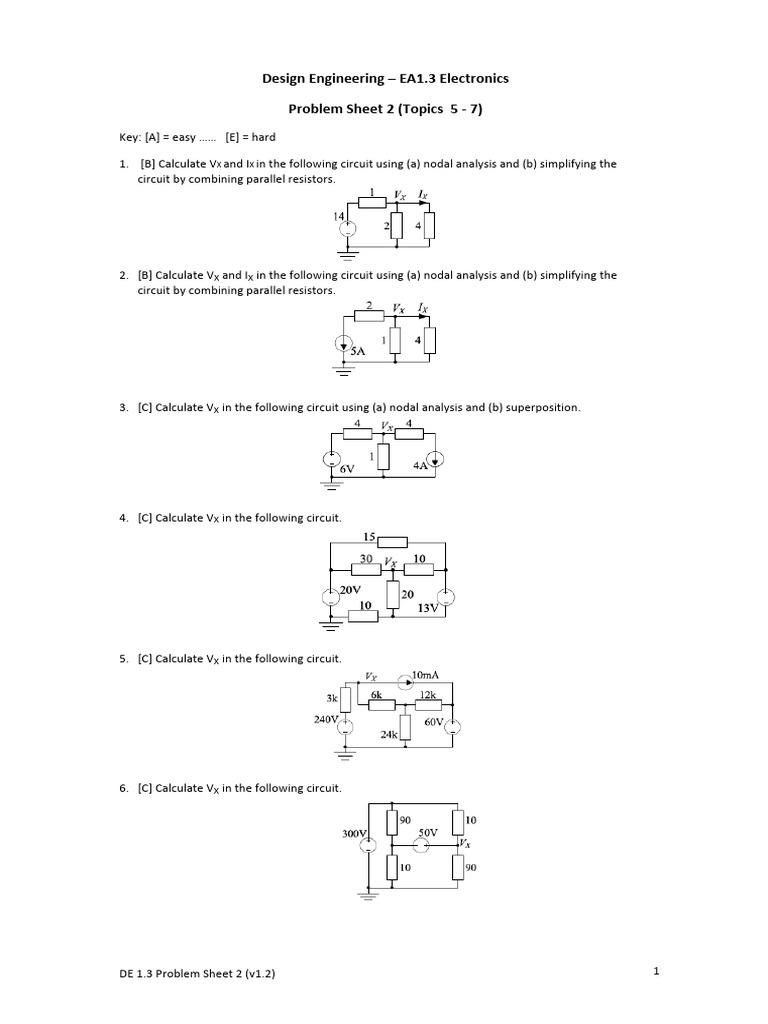 Problem Sheet 2 | PDF