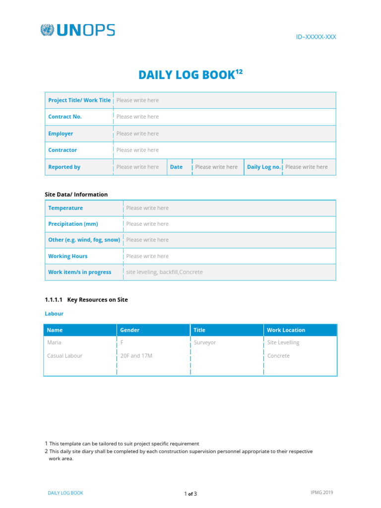 10 Daily log book | PDF | Concrete