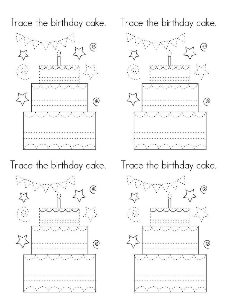 bday cake trace | PDF