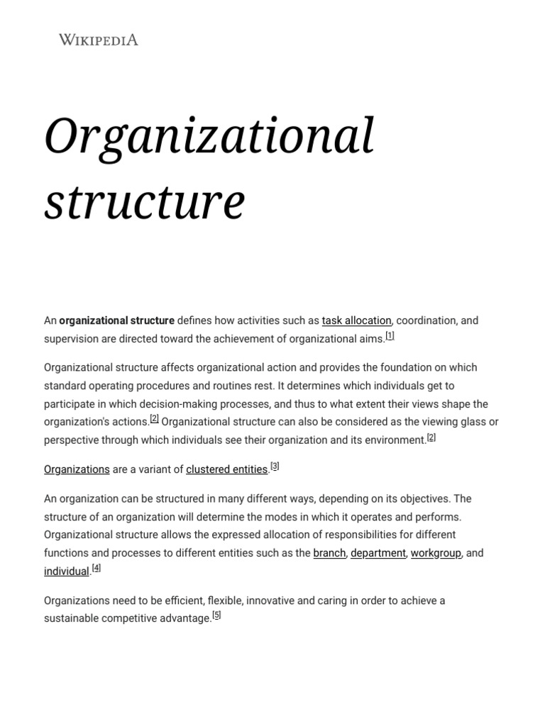 Organizational Structure - 2 | PDF | Organizational Structure | Business