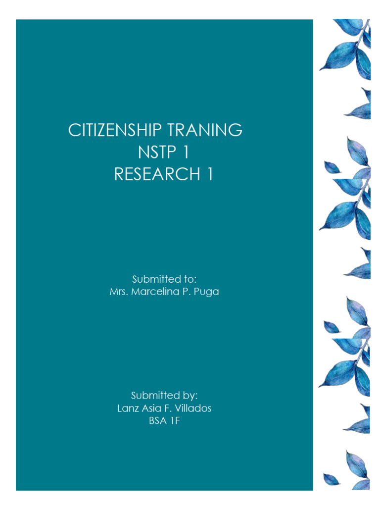 Villados 1F NSTP1 Research1 | PDF | Government | Justice