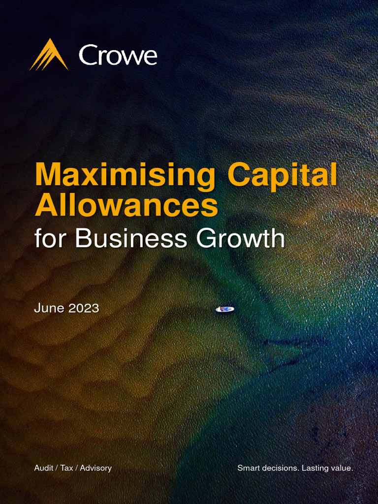 Capital Allowance Maximisation | PDF | Tax Deduction | Expense