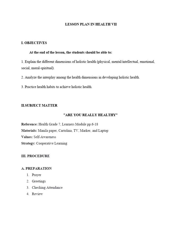 Joy Lesson Plan | PDF | Mental Health | Learning