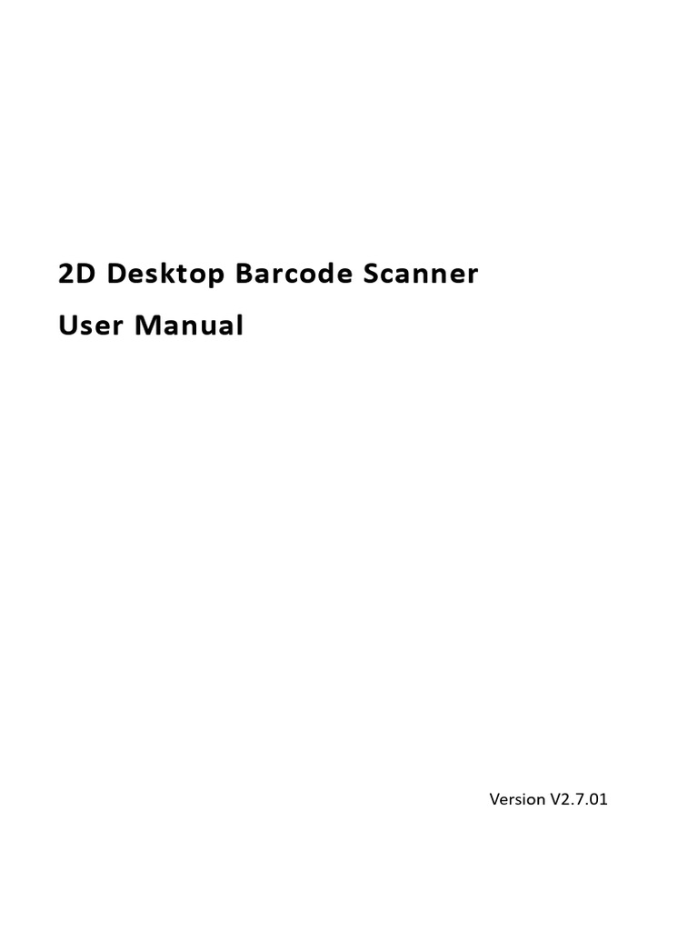User Manual Scanner Barcode 2D | PDF | Universal Product Code | Computer Engineering