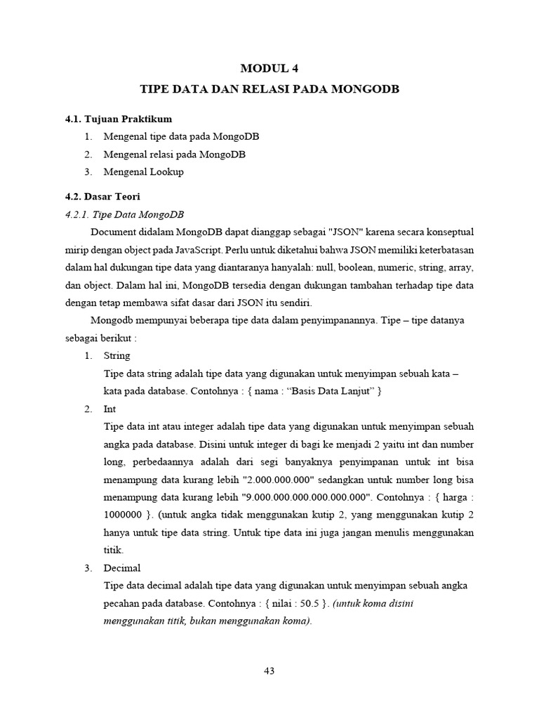 Modul 4 Basis Data Lanjut | PDF
