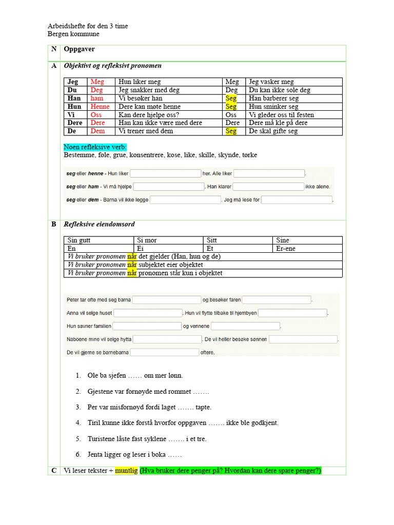 Arbeidshefte 3 | PDF