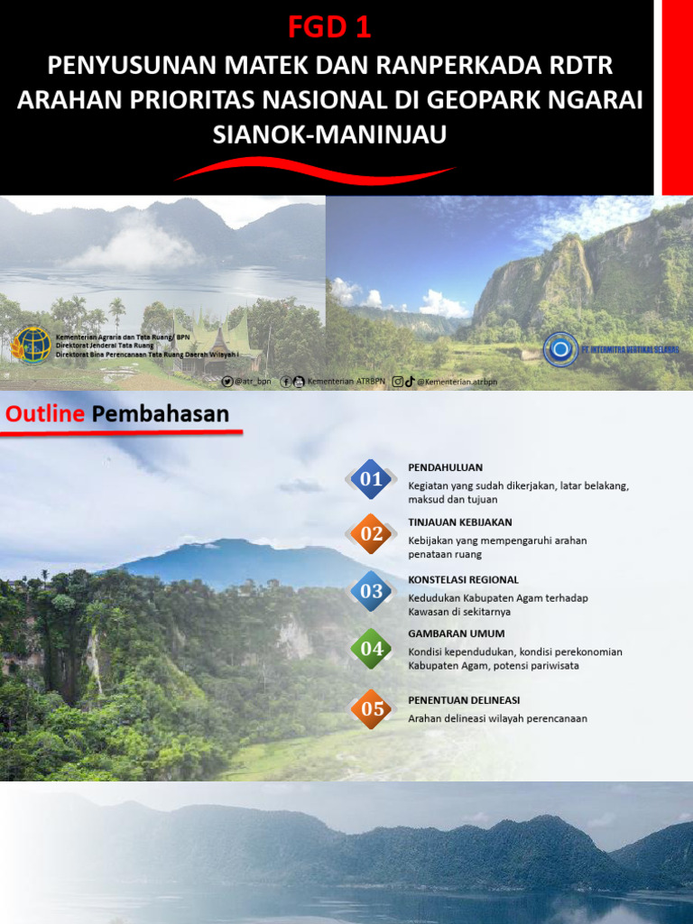 Bahan FGD 1 RDTR Ngarai Sianok Final-Rev2 | PDF