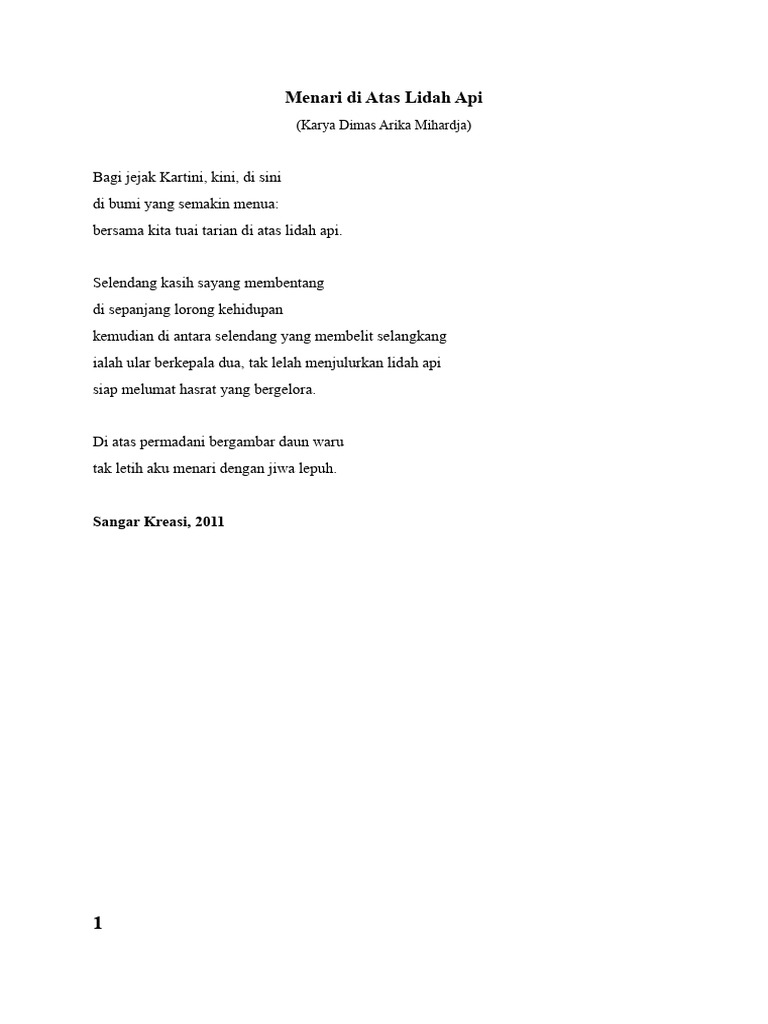 Naskah Lomba Puisi | PDF | Puisi