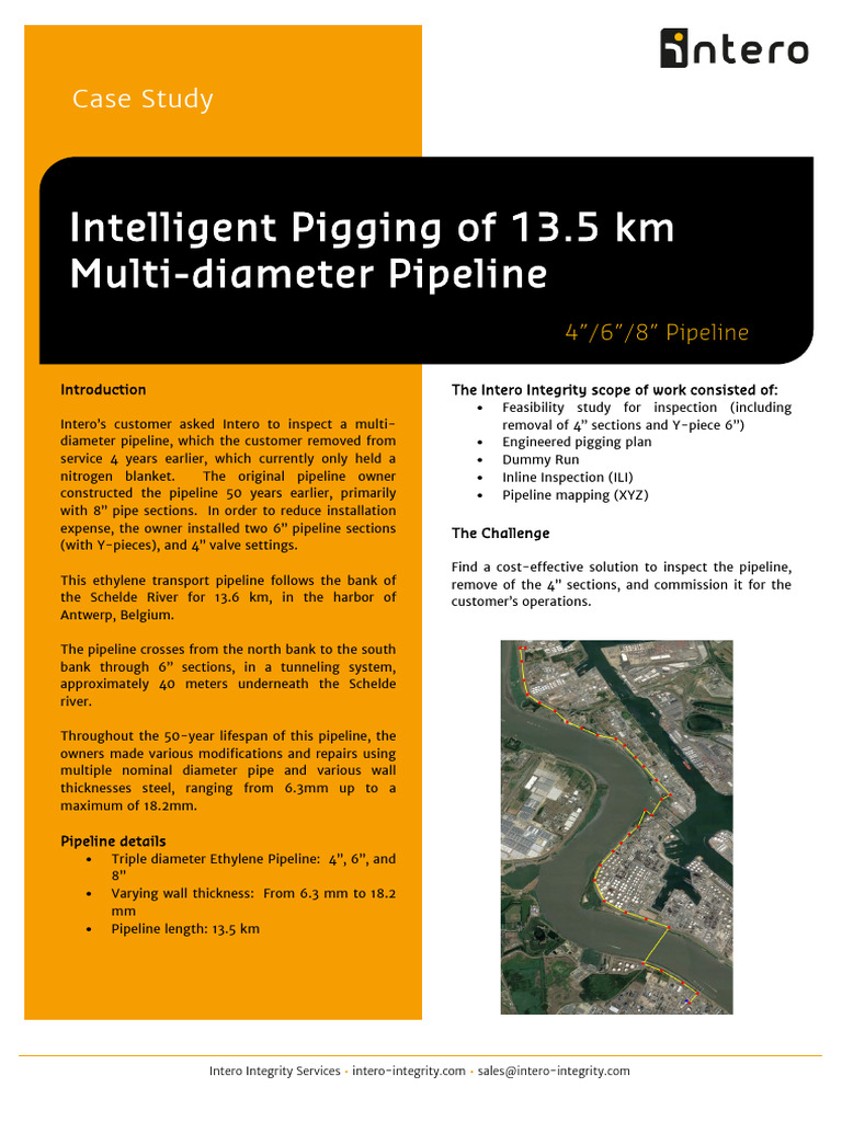 Multi-Diameter Pipeline Inspection Case Study | PDF | Pipe (Fluid ...