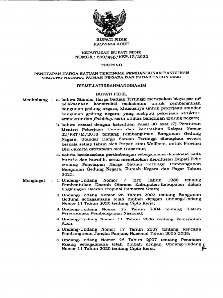 4 SK SHST Pidie | PDF