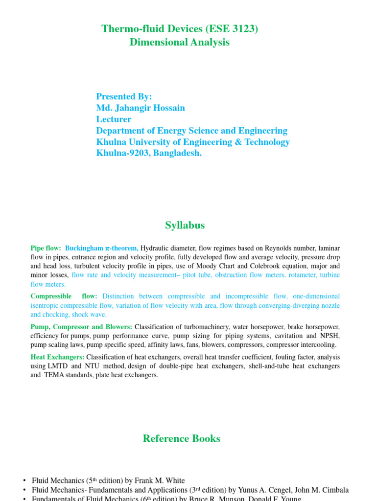Dimensional Analysis | Download Free PDF | Fluid Dynamics | Continuum Mechanics