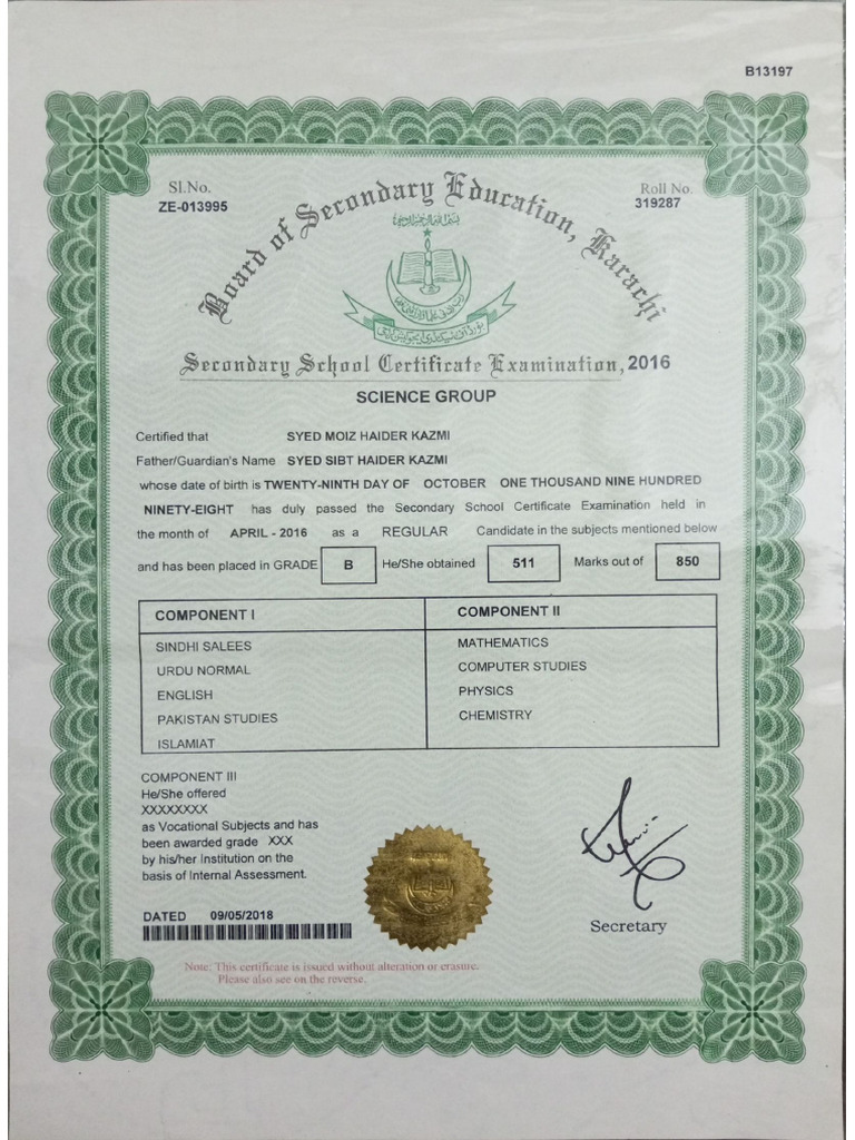 Certificate | PDF