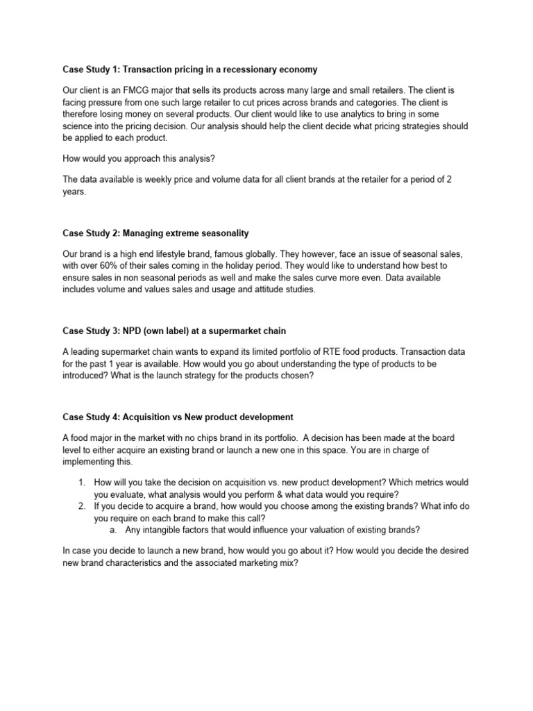 Case Studies | PDF | Pricing | Brand