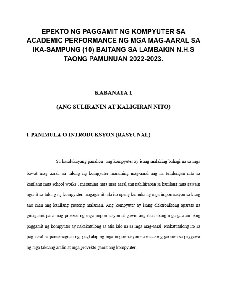 Group2 (Pananaliksik) | PDF