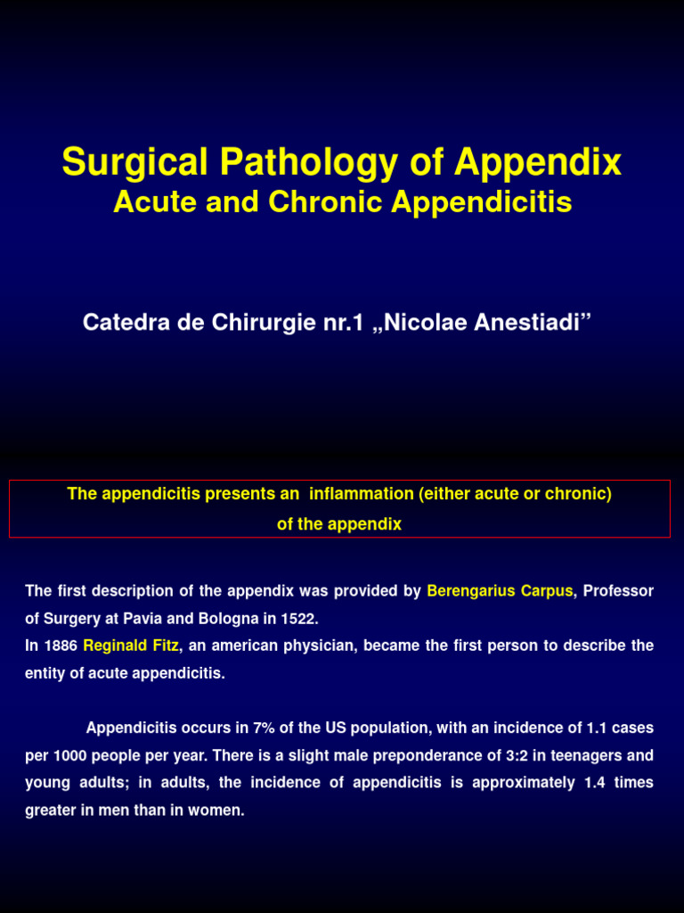 Acute Appendicitis - 0 | PDF | Ovarian Cancer | Medical Specialties