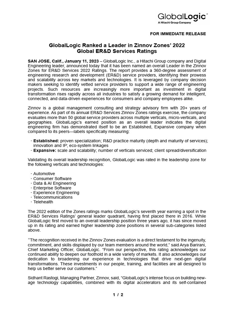 Global Logic | PDF | Innovation | Economies