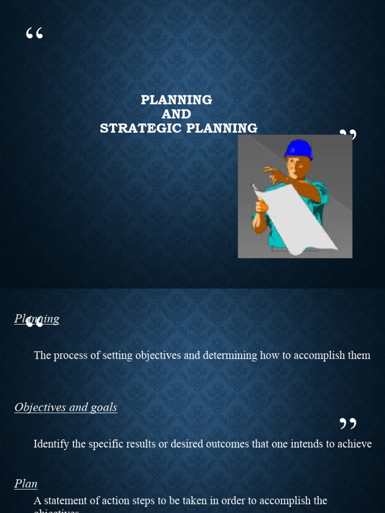 Chapter 4 Planning | PDF | Strategic Management | Strategic Planning