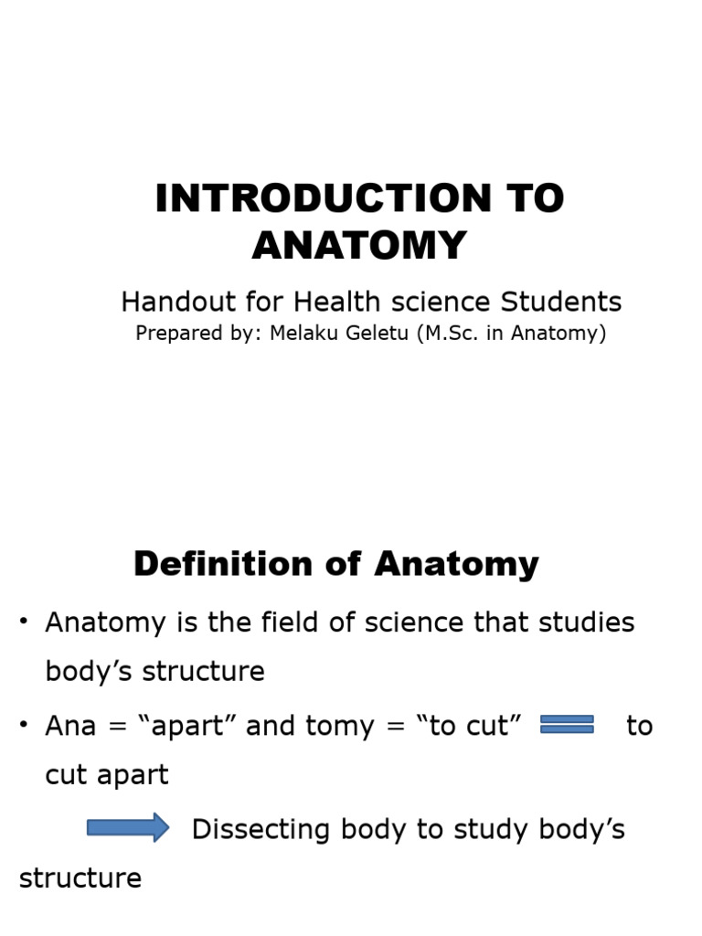 1 Introduction To Anatomy New Download Free Pdf Anatomical Terms Of