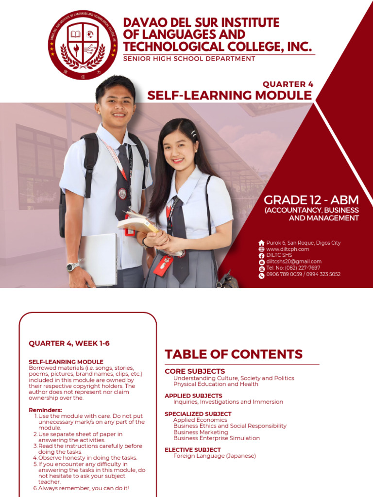 G12 ABM Module | Download Free PDF | Cooperative | Self Esteem