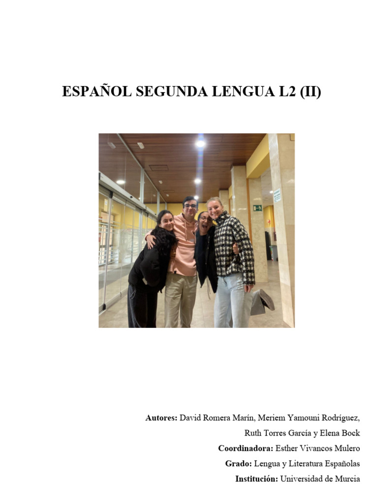 UNIDAD DIDÁCTICA L2 - Meriem, Elena, Ruth y David - Kopie | PDF ...